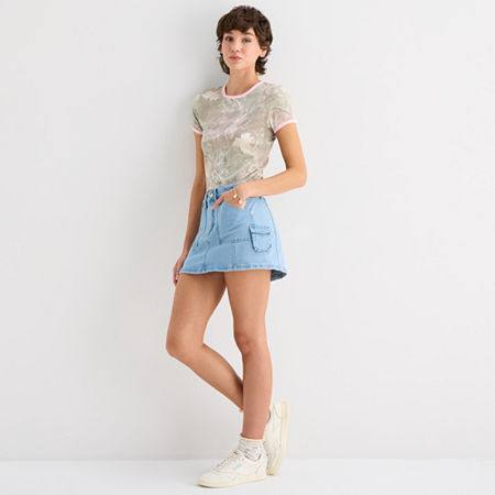 Click here for Forever 21 Womens Low Rise Mini Denim Skirt Junior... prices