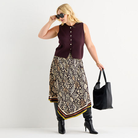 Click here for Worthington Womens Plus Long Asymmetrical Skirt  1... prices