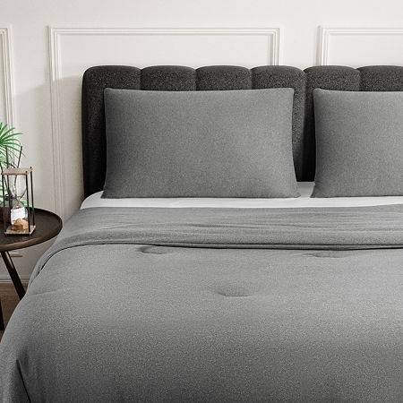 Awesome Home Soft Easy Care Jersey 3pc. Comforter Set