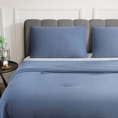 Awesome Home Soft Easy Care Jersey 3pc. Comforter Set