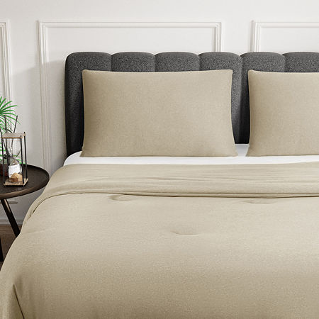 Awesome Home Soft Easy Care Jersey 3pc. Comforter Set