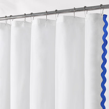 Click here for Awesome Home Scalloped Woven Fabric Shower Curtain... prices