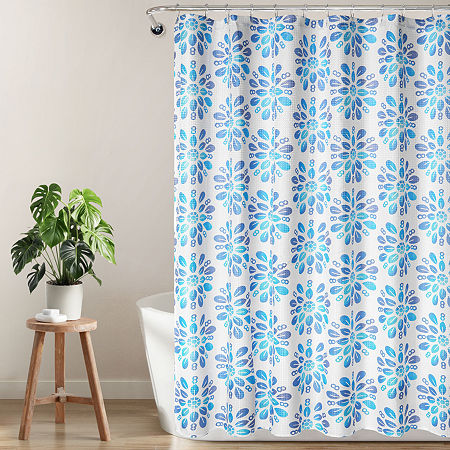 Click here for Awesome Home Boho Floral Dobby Shower Curtain  One... prices