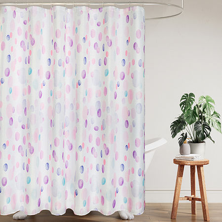 Awesome Home Watercolor Painter Dots Texture Shower Curtain  72X72 - Pink/purple