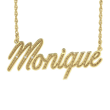 Click here for Personalized Geniune Diamond Accent Name Necklace... prices