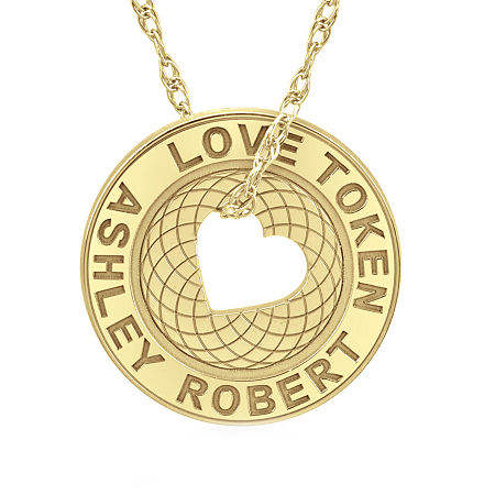 Click here for Womens Personalized Gold Pendant Necklace  One Siz... prices