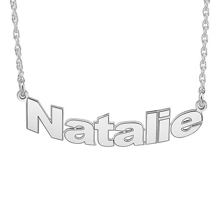 Click here for Womens 10K Gold 18 Inch Name Necklace  One Size  W... prices