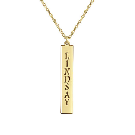 Click here for Personalized Vertical Bar Name Necklace  One Size... prices
