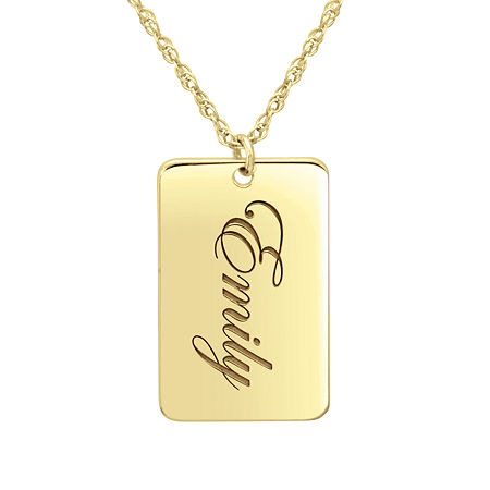 Click here for Womens 10K Gold 18 Inch Name Necklace  One Size  Y... prices