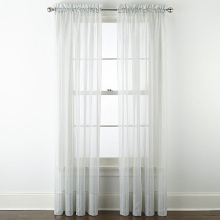 Click here for Home Expressions Lisette Stripe Print Rod Pocket S... prices