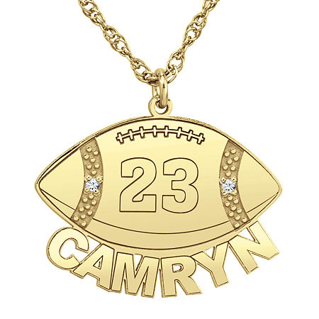 Click here for Womens Genuine White Diamond Accent Personalized G... prices