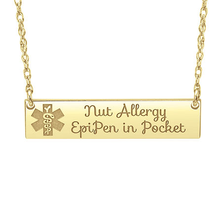 Click here for Womens Personalized Gold Pendant Necklace  One Siz... prices