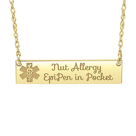 Click here for Womens Personalized Gold Pendant Necklace  One Siz... prices