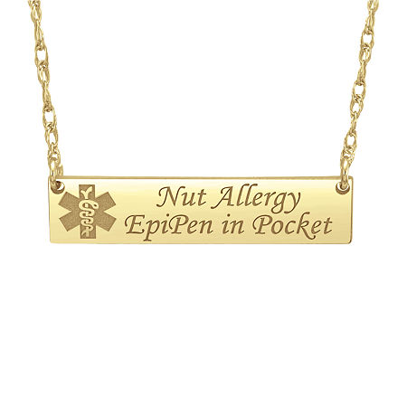 Click here for Womens Personalized Gold Pendant Necklace  One Siz... prices