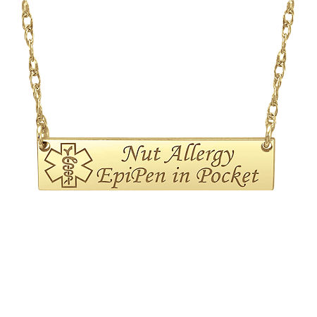 Click here for Womens Personalized Gold Pendant Necklace  One Siz... prices