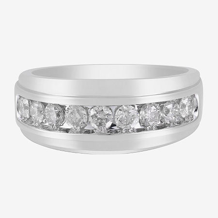 Click here for 9M 1 CT.T.W. Natural Diamond Wedding Band in 10K G... prices