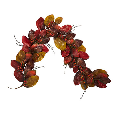 Click here for Nearly Natural Autumn Magnolia Berry Thanksgiving... prices