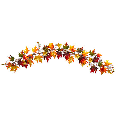 Click here for Nearly Natural 6 Autumn Maple Leaf And Berry Thank... prices