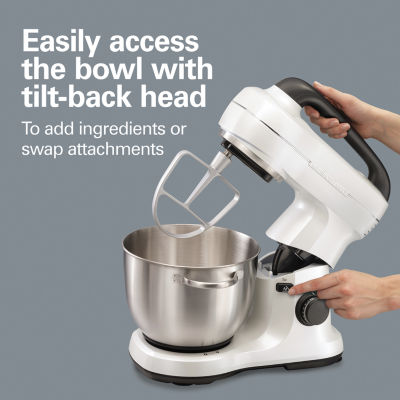 Hamilton Beach Stand Mixer with 4 Quart Stainless Steel Bowl