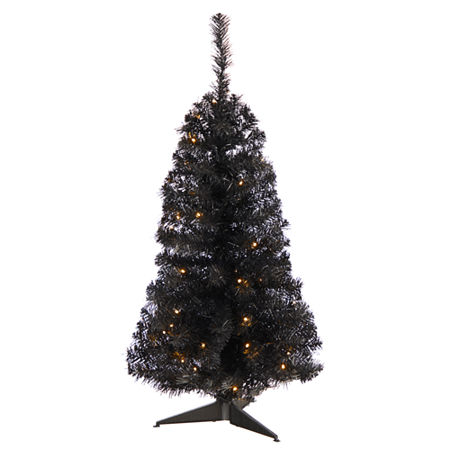 Click here for Nearly Natural 3 Foot Black Faux With Lights Hallo... prices