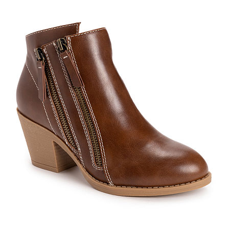 Muk Luks Womens Yellowstone Yardley Boot - Dark tan
