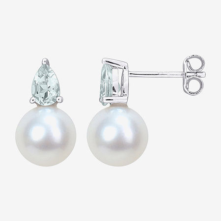 Click here for White Cultured Freshwater Pearl & Gemstone 18K Gol... prices