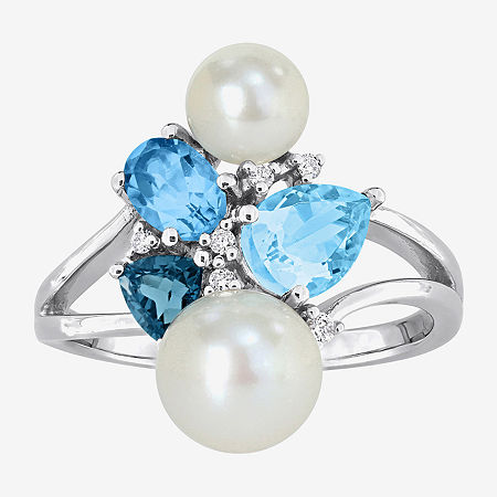 Click here for Womens Diamond Accent 5-7MM White Cultured Freshwa... prices