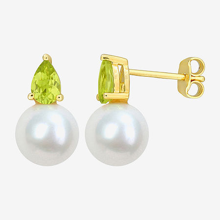 Click here for White Cultured Freshwater Pearl & Gemstone 18K Gol... prices