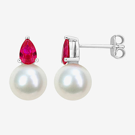 Click here for White Cultured Freshwater Pearl & Gemstone 18K Gol... prices