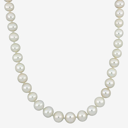 Click here for Womens White 18 Inch Strand Necklace  One Size prices