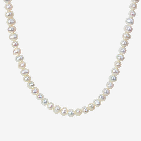Click here for Womens White 17 Inch Strand Necklace  One Size prices