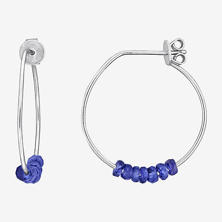 Click here for Womens Genuine Blue Sapphire Sterling Silver 26mm... prices