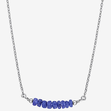 Click here for Womens Blue Sapphire Sterling Silver 16 1/2 Inch B... prices