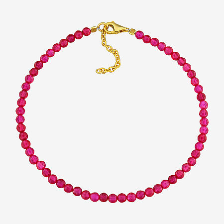 Click here for Womens Lab Created Red Ruby 18K Gold Over Silver B... prices