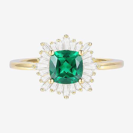 Click here for Womens Lab Created Green Emerald Sterling Silver H... prices