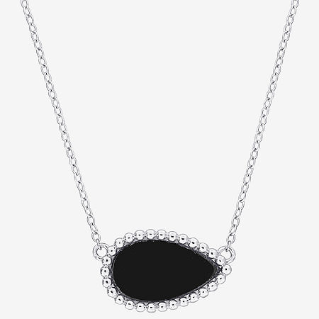 Click here for Womens Genuine Gemstone Sterling Silver Pear Penda... prices