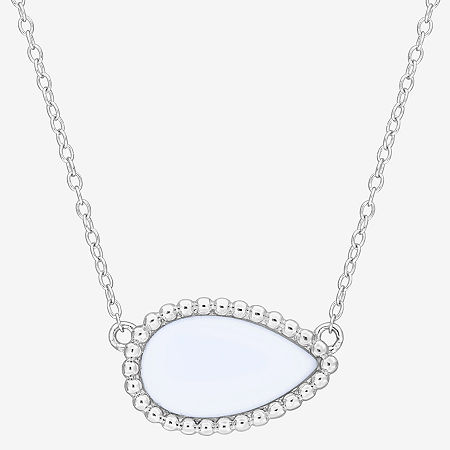 Click here for Womens Genuine Gemstone Sterling Silver Pear Penda... prices