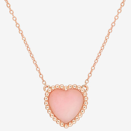 Click here for Womens Genuine Gemstone Sterling Silver Heart Pend... prices