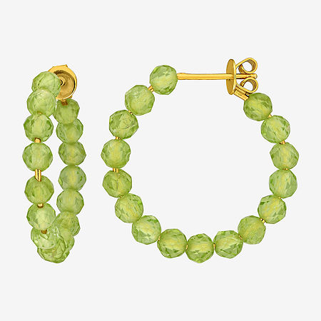 Click here for Womens Genuine Green Peridot 18K Gold Over Silver... prices