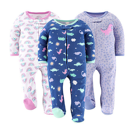 Click here for The Peanutshell Baby Girls Dino Footed Sleepers fo... prices