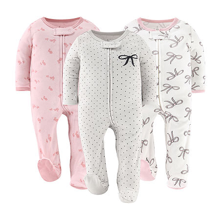 Click here for The Peanutshell Baby Girls Pink Balletcore Footed... prices