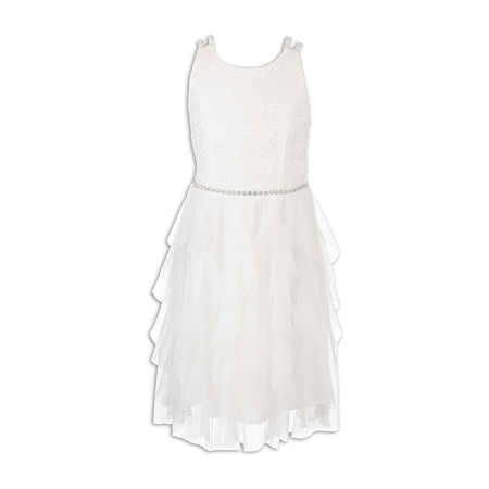 Click here for Speechless Big Kid Girls Embellished Sleeveless Pa... prices