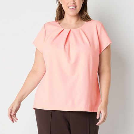 Click here for Liz Claiborne Texture Tee Womens Round Neck Short... prices