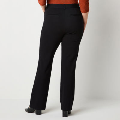 Liz Claiborne-Tall Emma Tailored Ponte Classic Fit Flare Trouser, Color ...