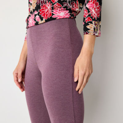 Liz Claiborne Alexis Ponte Womens Mid Rise Straight Pull-On Pant, Color ...