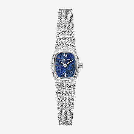 Bulova Womens Classic Goddess of Time Silver-Tone Stainless Steel Bracelet Watch 17mm - Silver-tone
