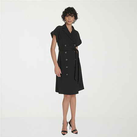 Click here for Marc New York Womens Belted Short Sleeve Sheath Dr... prices