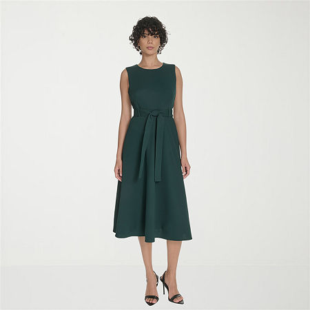 Click here for Marc New York Womens Sleeveless Midi Fit + Flare D... prices