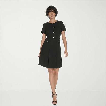 Click here for Marc New York Womens Short Sleeve Fit + Flare Dres... prices