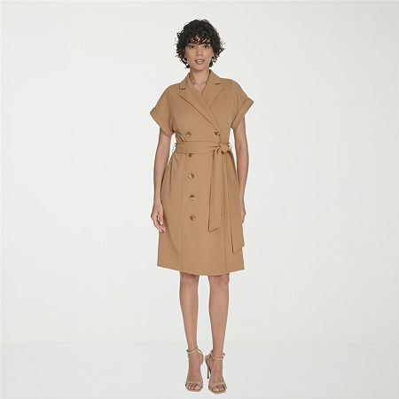 Click here for Marc New York Womens Belted Short Sleeve Sheath Dr... prices